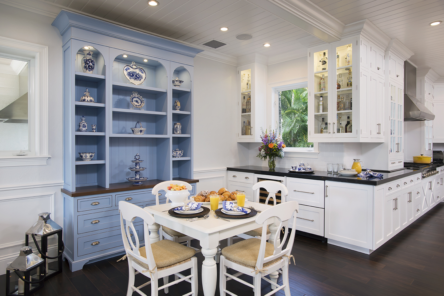 Periwinkle Blue Breakfast Hutch | The Kitchenworks